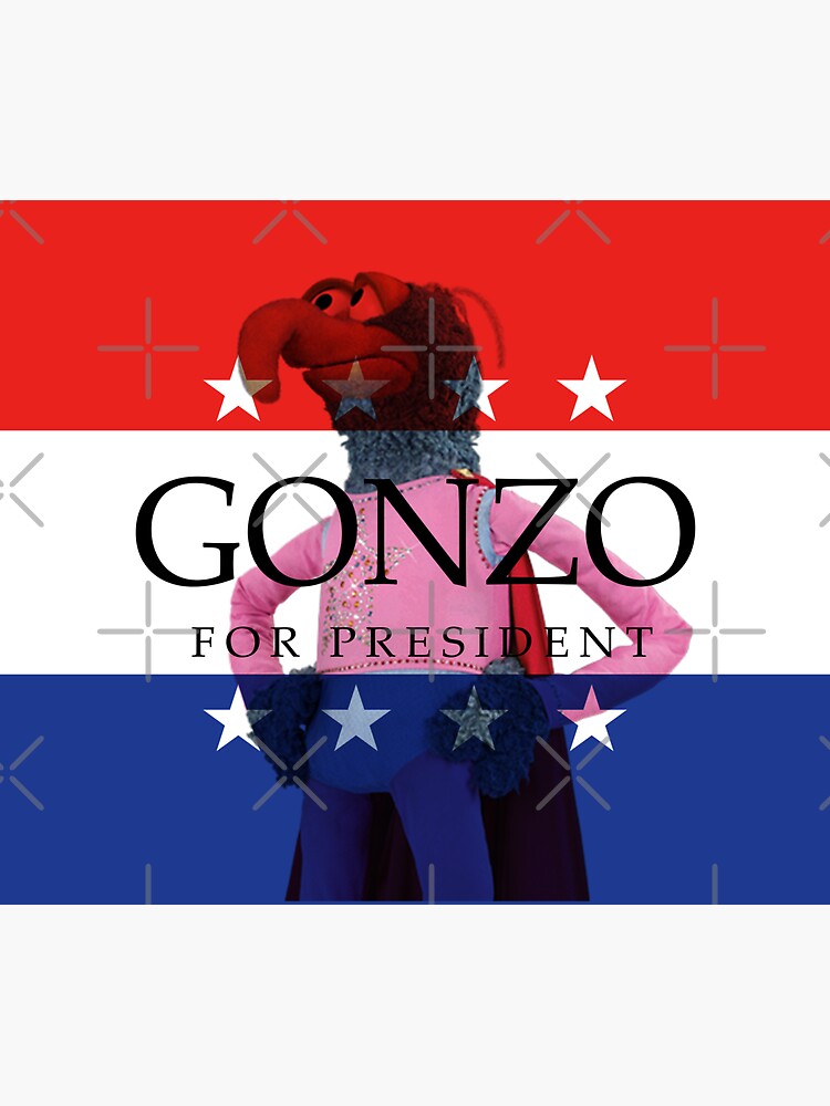 "Muppet Gonzo For President 2024" Sticker for Sale by MarkMcduffy ...