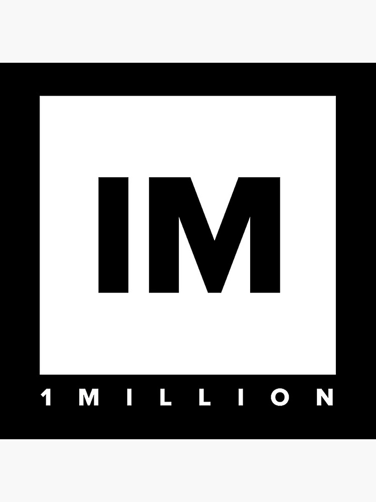 "1 Million Dance Studio Logo (weiße Version)" Kunstdruck von gdragon88 ...