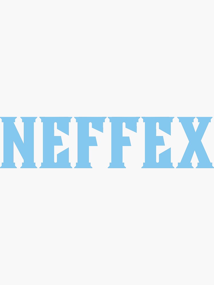 "NEFFEX FAN" Sticker for Sale by PureGeometry | Redbubble
