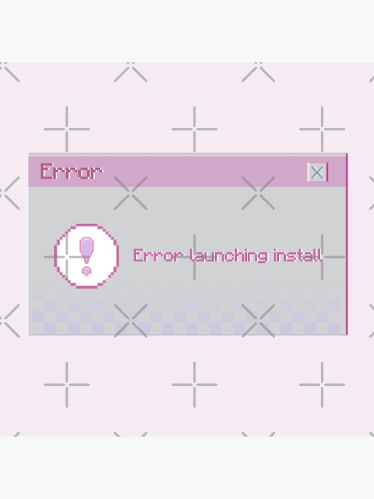 "Cute Pink Error Computer Window | Computer Print, Windows Print ...