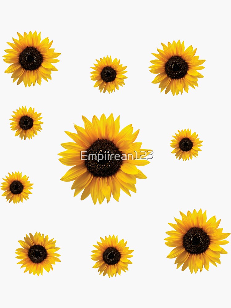 "Sunflowers sticker pack" Sticker for Sale by Empiirean123 | Redbubble