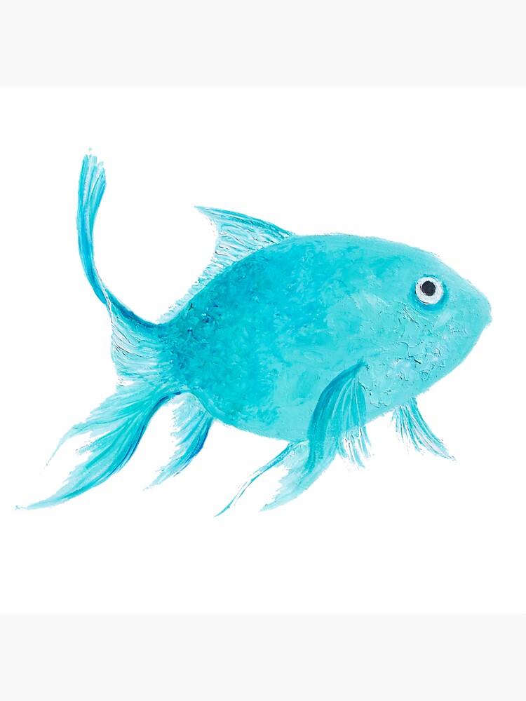 "Turquoise fish" Sticker by MatsonArtDesign | Redbubble
