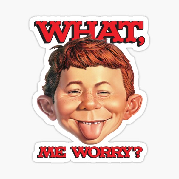 What Me Worry Stickers | Redbubble