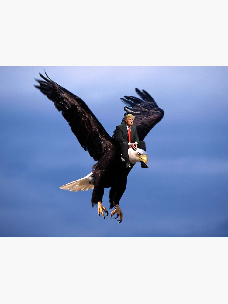 "Trump Riding Eagle" Sticker for Sale by Derp234 | Redbubble