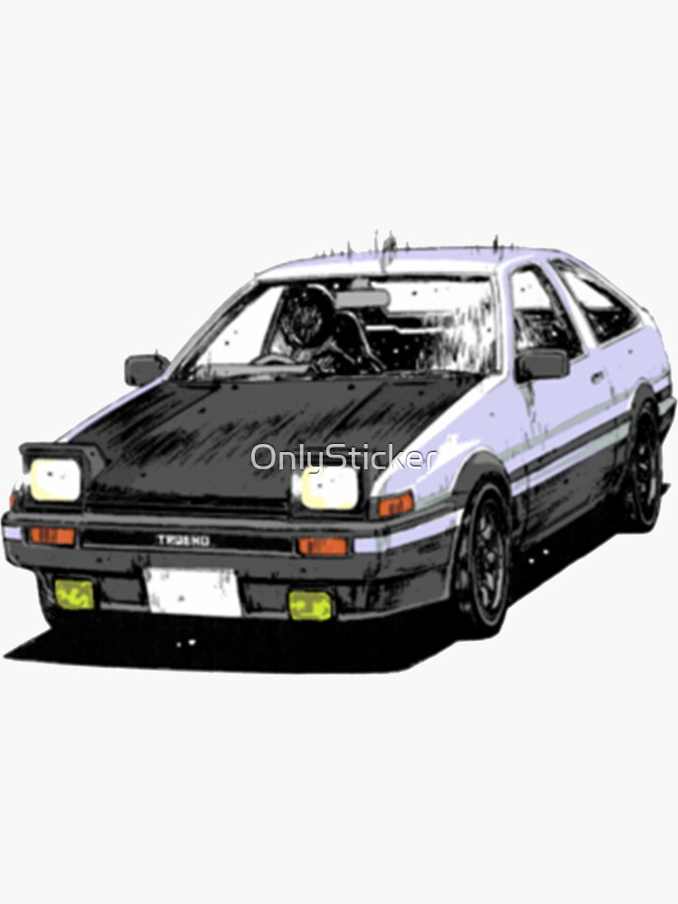 "Toyota AE86" Sticker by OnlySticker | Redbubble