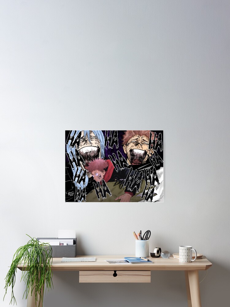 "Sukuna and Mahito laugh at Itadori" Poster by KOSCs | Redbubble