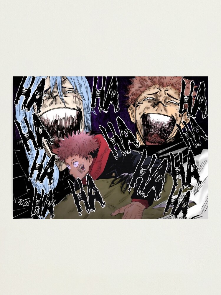 "Sukuna and Mahito laugh at Itadori" Photographic Print by KOSCs ...