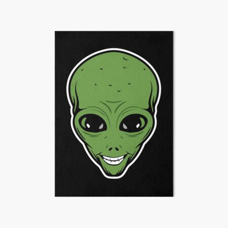 "Funny Alien Face" Art Board Print by Luxury-Outfits | Redbubble