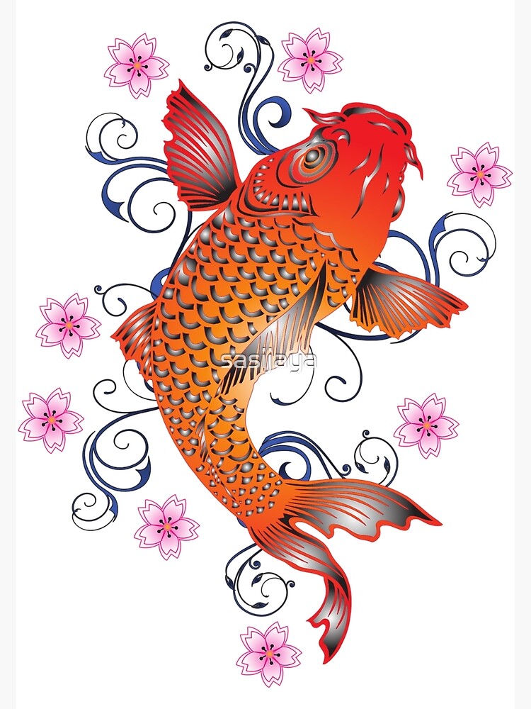 "Orange Zebrafish" Poster for Sale by sasijaya | Redbubble