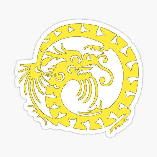 "yellow dragon art - dragon" Sticker for Sale by Photography-Art ...