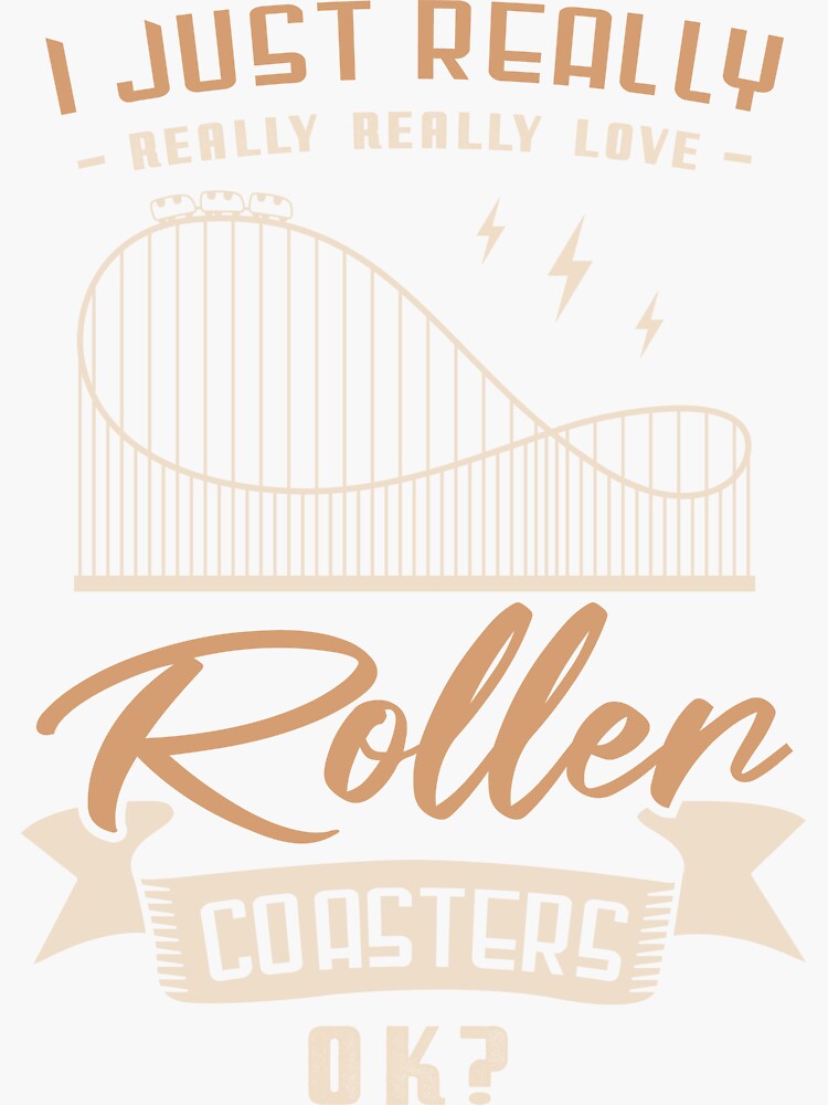 "Roller coaster Gifts for a Roller coaster Fan" Sticker for Sale by ...