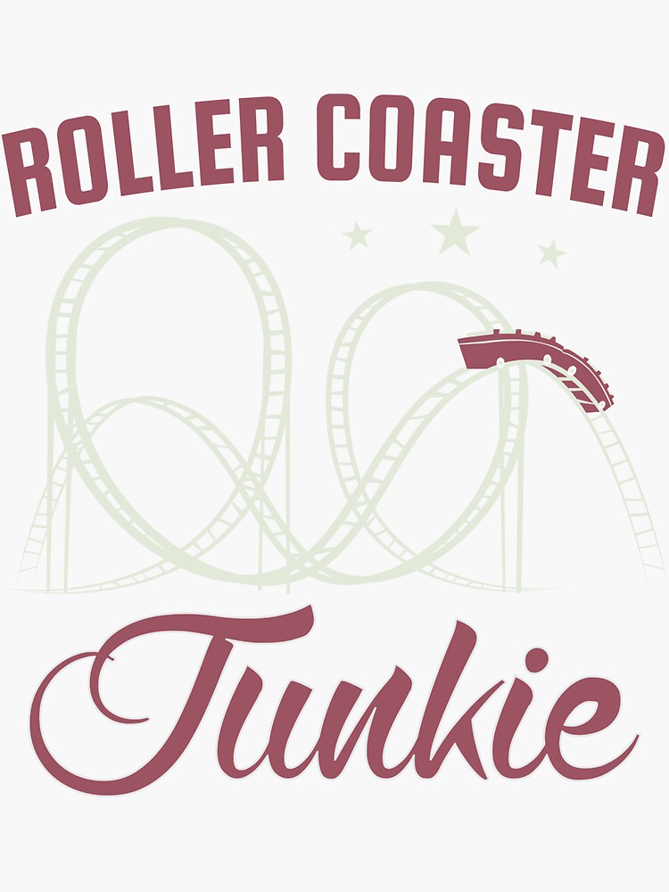 "Roller coaster Gifts for a Roller coaster Fan" Sticker for Sale by ...
