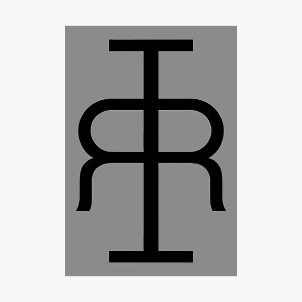 "BLACK IRR LOGO" Photographic Print for Sale by memn1990 | Redbubble