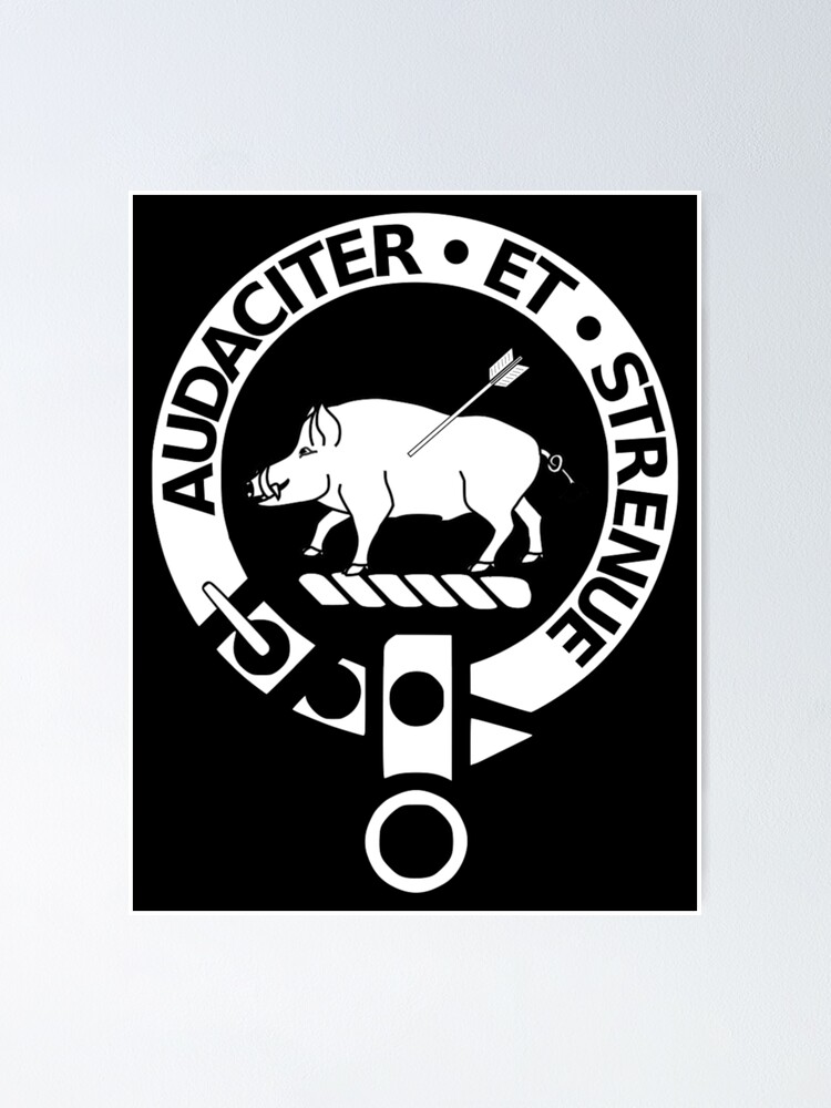 "Crest Badge of Clan Pollock" Poster for Sale by Shav | Redbubble