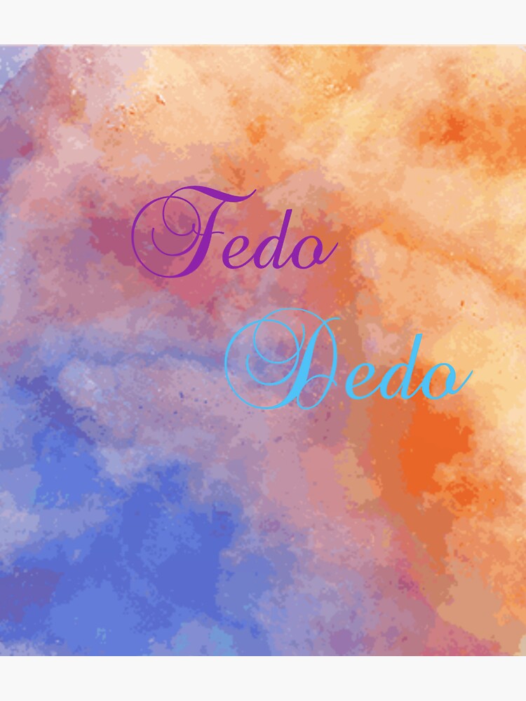"Fedo dedo design " Sticker by abdulhanan | Redbubble