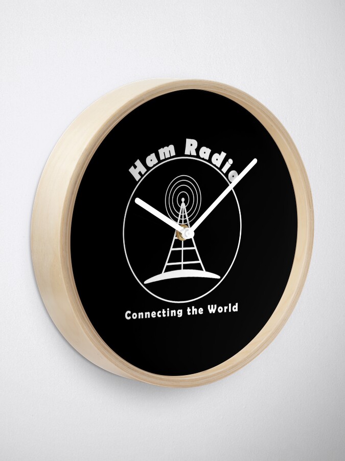 "Ham Radio - Connecting the world" Clock for Sale by WilsonCreekArts ...