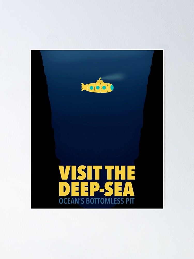 "Funny Deep Sea Exploration Travel Marine Biologists Ocean Gift" Poster ...