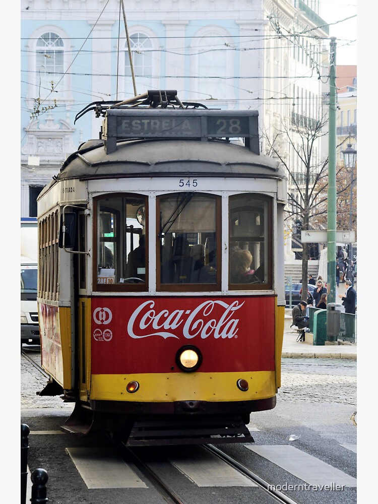 "Lisbon's number 28 tram" Sticker for Sale by moderntraveller | Redbubble
