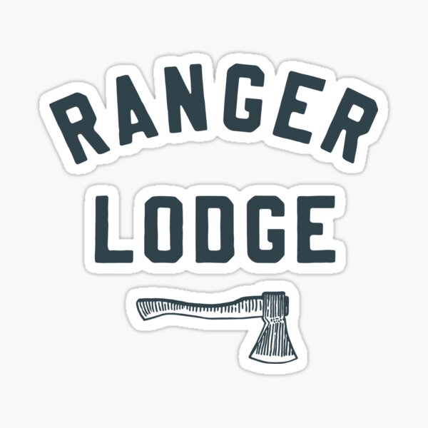 "Ranger Lodge Summer Camp Shirt Light Logo" Sticker for Sale by ...