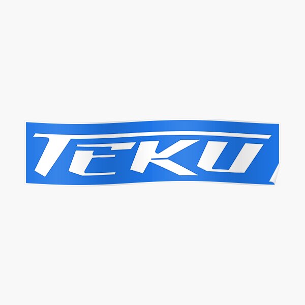 Póster «Logotipo de Teku English (borde azul)» de jclegoman10302 ...