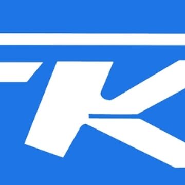 "Teku English Logo (Blue Border)" Pin for Sale by Justin Curtis | Redbubble