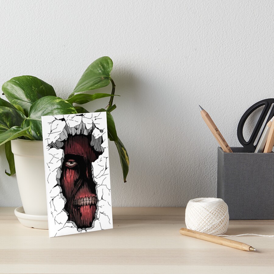 "Attack on Titan - Titan Inside the Wall" Art Board Print by ...