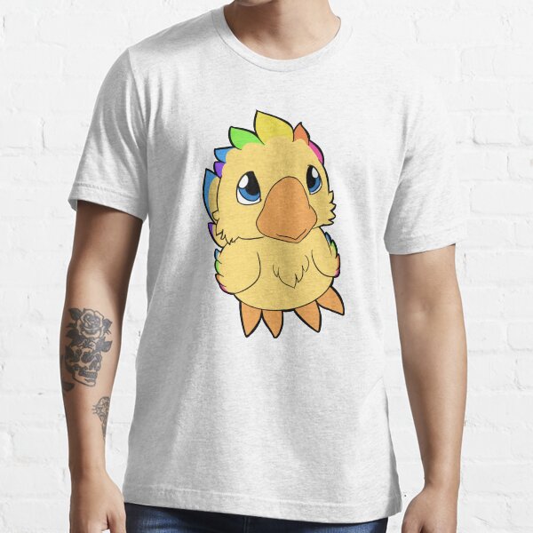 Chocobo Chick ~ Rainbow Feathers T Shirt For Sale By Lianda