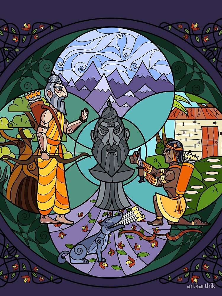 "Ekalavya & Drona's Price" T-shirt for Sale by artkarthik | Redbubble ...