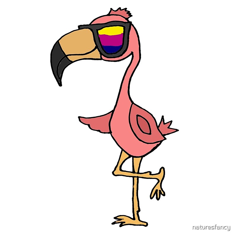 "Cool Funny Flamingo with Sunglasses" by naturesfancy | Redbubble