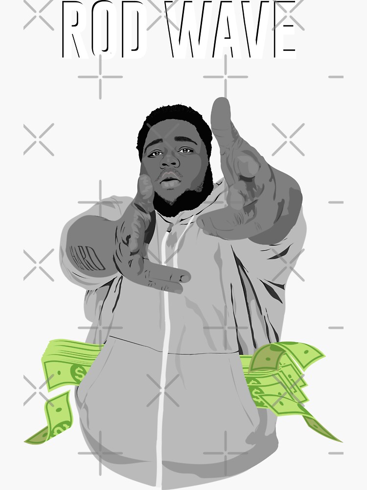 "Rod Wave" Sticker for Sale by SparrowLag | Redbubble