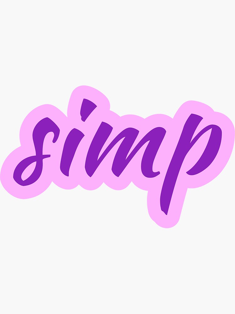 "SIMP MEME" Sticker for Sale by sanchidora26 | Redbubble
