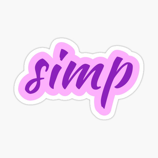 "SIMP MEME" Sticker for Sale by sanchidora26 | Redbubble