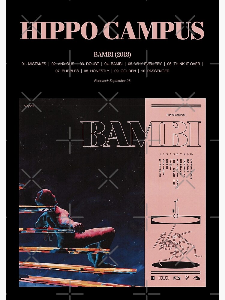 "Hippo Campus - Bambi (2018) Music Album Cover Poster" Poster for Sale ...
