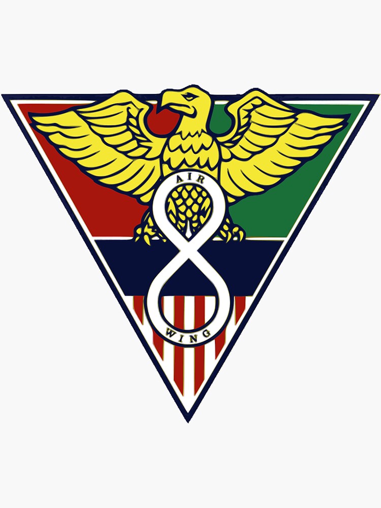 "Carrier Air Wing Eight (CVW-8) - United States Navy" Sticker for Sale ...