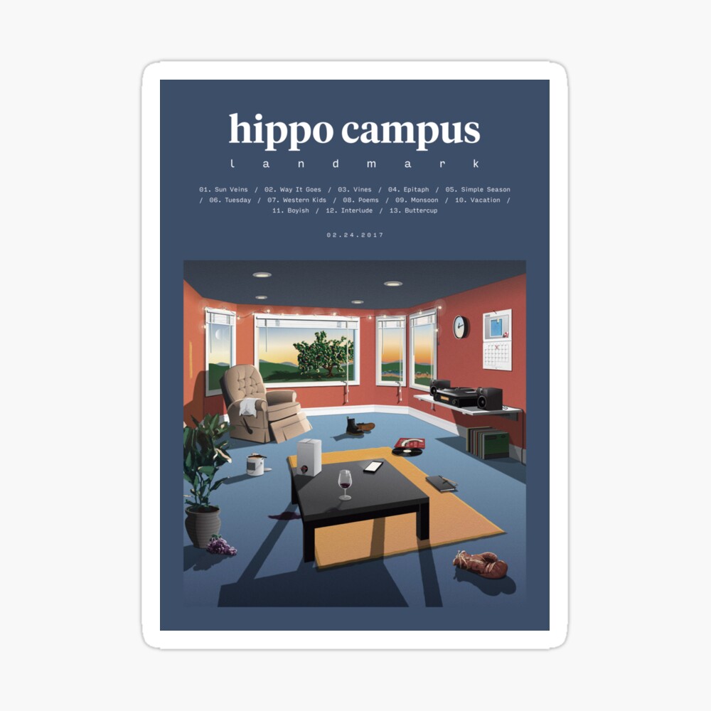 Hippo Campus Bambi Album Cover Poster Hippo Campus poster merch album ...