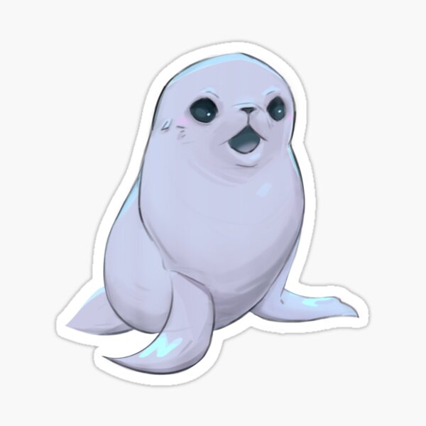 Fat Baby Seal Stickers | Redbubble