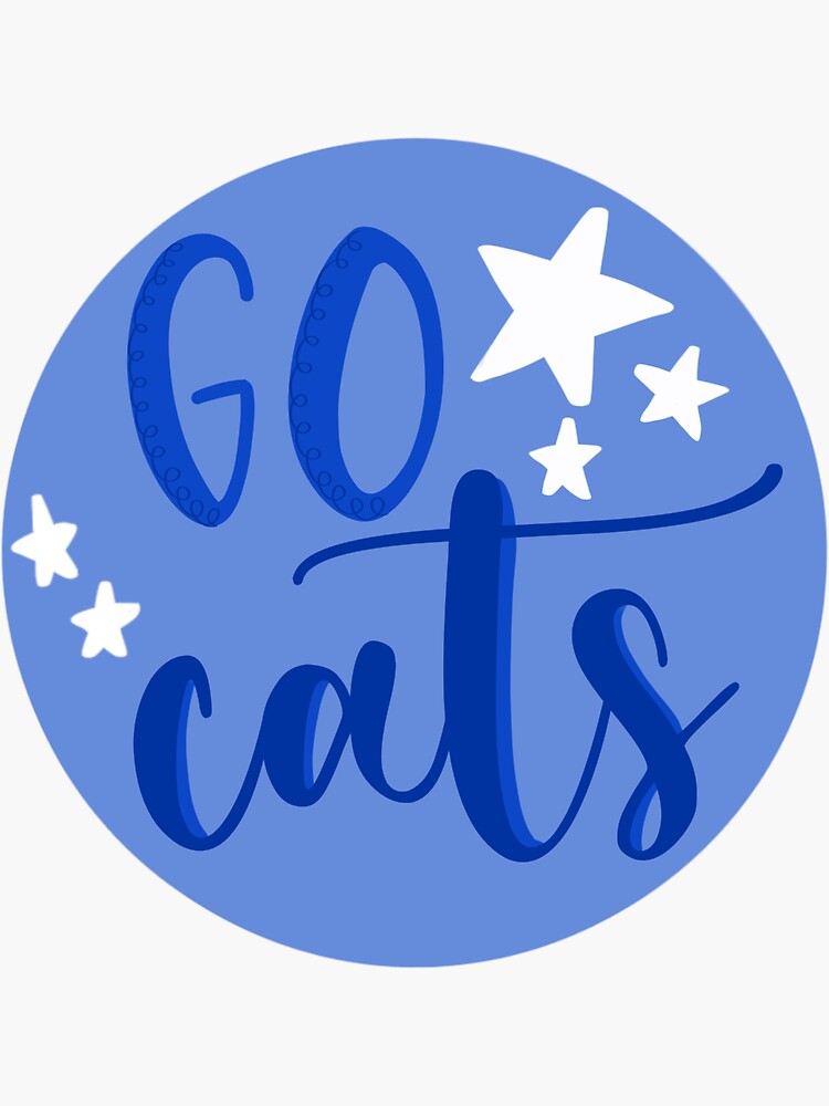 "go cats" Sticker for Sale by savannahlol | Redbubble