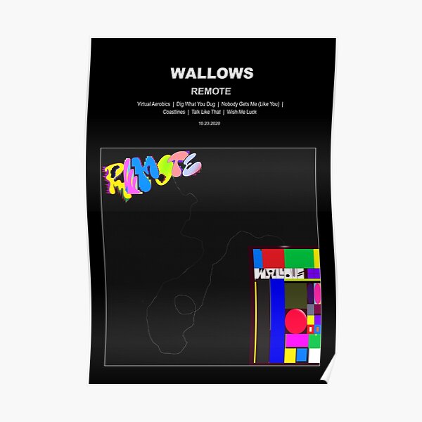 "Wallows - Remote EP (2020) Music Album Cover Poster" Poster by ...