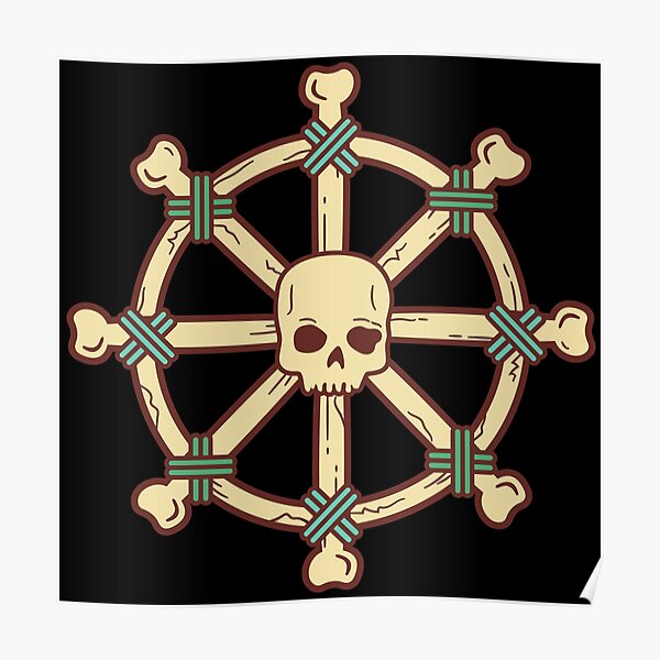 "Skeleton Wheel" Poster by PureGeometry | Redbubble