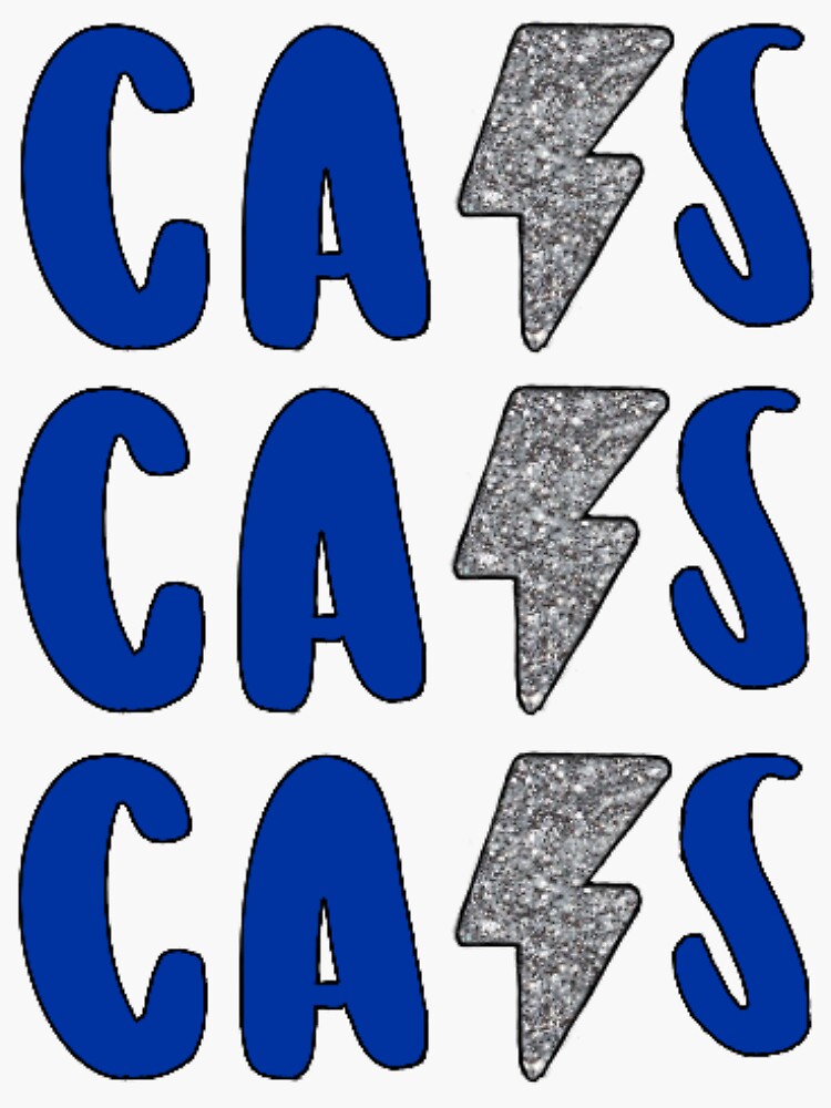 "cats lightning bolts" Sticker for Sale by savannahlol | Redbubble