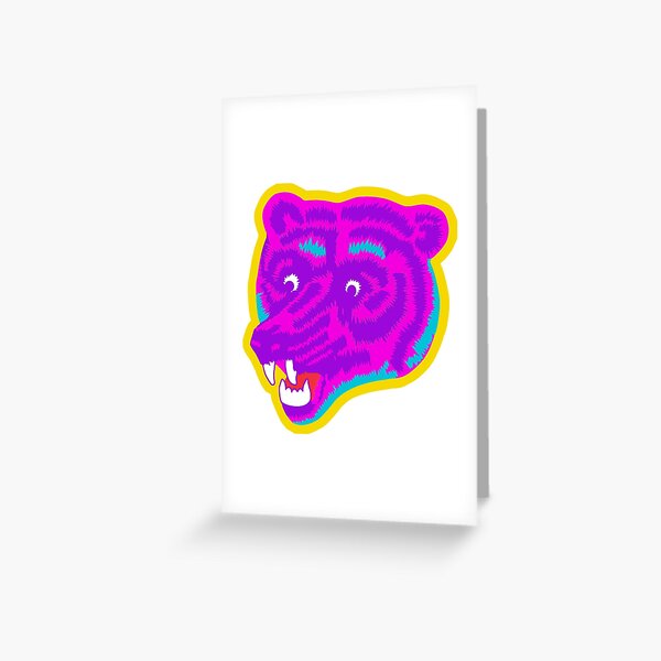 "90S BRUINS: colorful meth bear logo" Greeting Card for Sale by ...