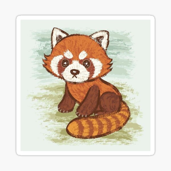 "Red Panda" Sticker for Sale by Katicats | Redbubble