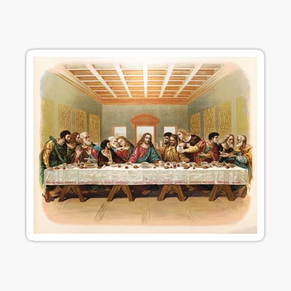 "The Last Supper Vintage Art" Sticker for Sale by prawny-vintage ...