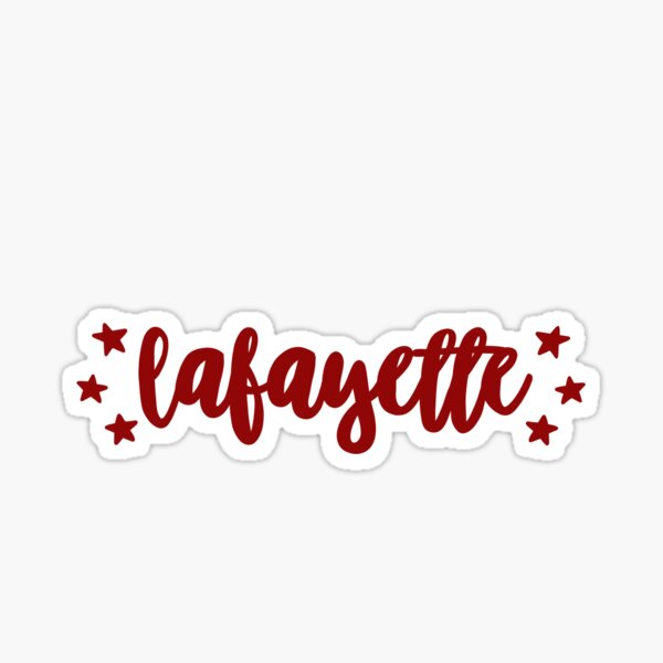 "Lafayette" Sticker for Sale by MerriandBright | Redbubble