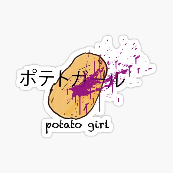 "Potato girl Sasha Braus Attack on Titan" Sticker for Sale by ...