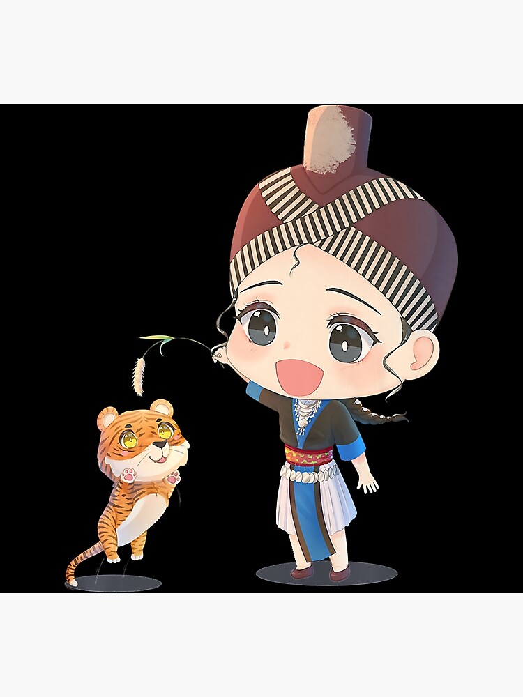 "Chibi Hmong Girl & Tiger " Art Print for Sale by robinsonfevb45 ...