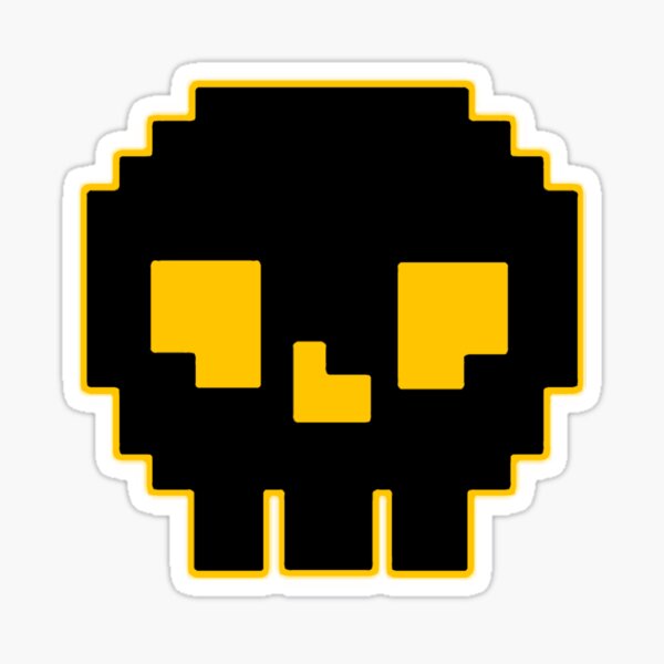 "Boneworks Skull" Sticker for Sale by Tingorilla | Redbubble