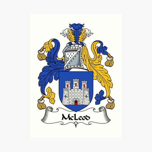 "McLeod Coat of Arms / McLeod Family Crest" Art Print by ...