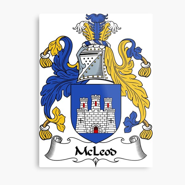 "McLeod Coat of Arms / McLeod Family Crest" Metal Print for Sale by ...