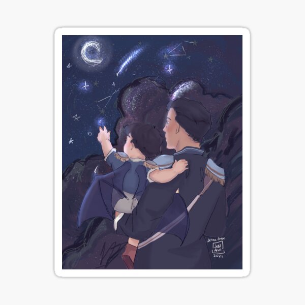 "Rhys and nyx" Sticker by Jenna-draw | Redbubble